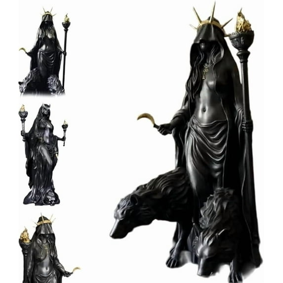 The Witch of The Night Halloween Decorations Indoor Hecate Statue Greek ...