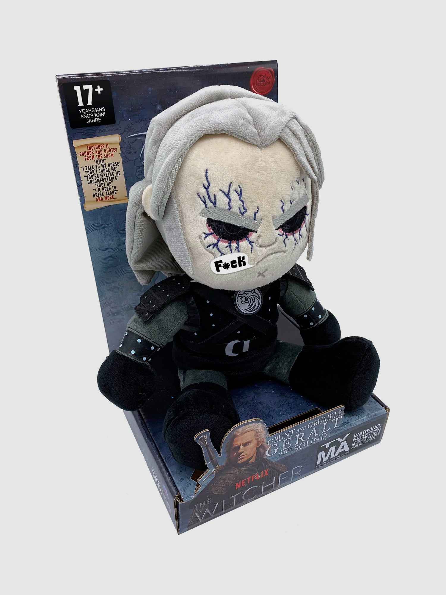 Witcher Monster Hunter Geralt Plushie: Grunt and Grumble Transformed ...