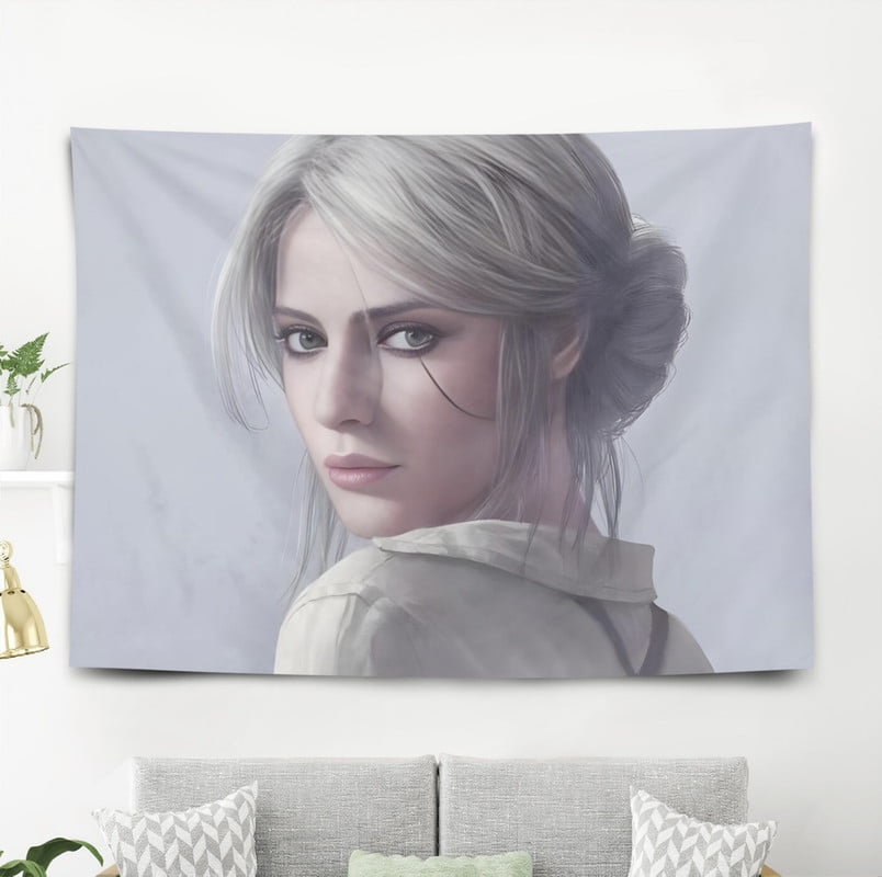 The Witcher pattern wall hanging 50*60 inches high-quality peach skin ...
