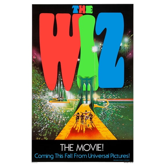The Wiz Poster Metal Sign 8In x 12In Metal Art Print 8x12 Multi-Color ...