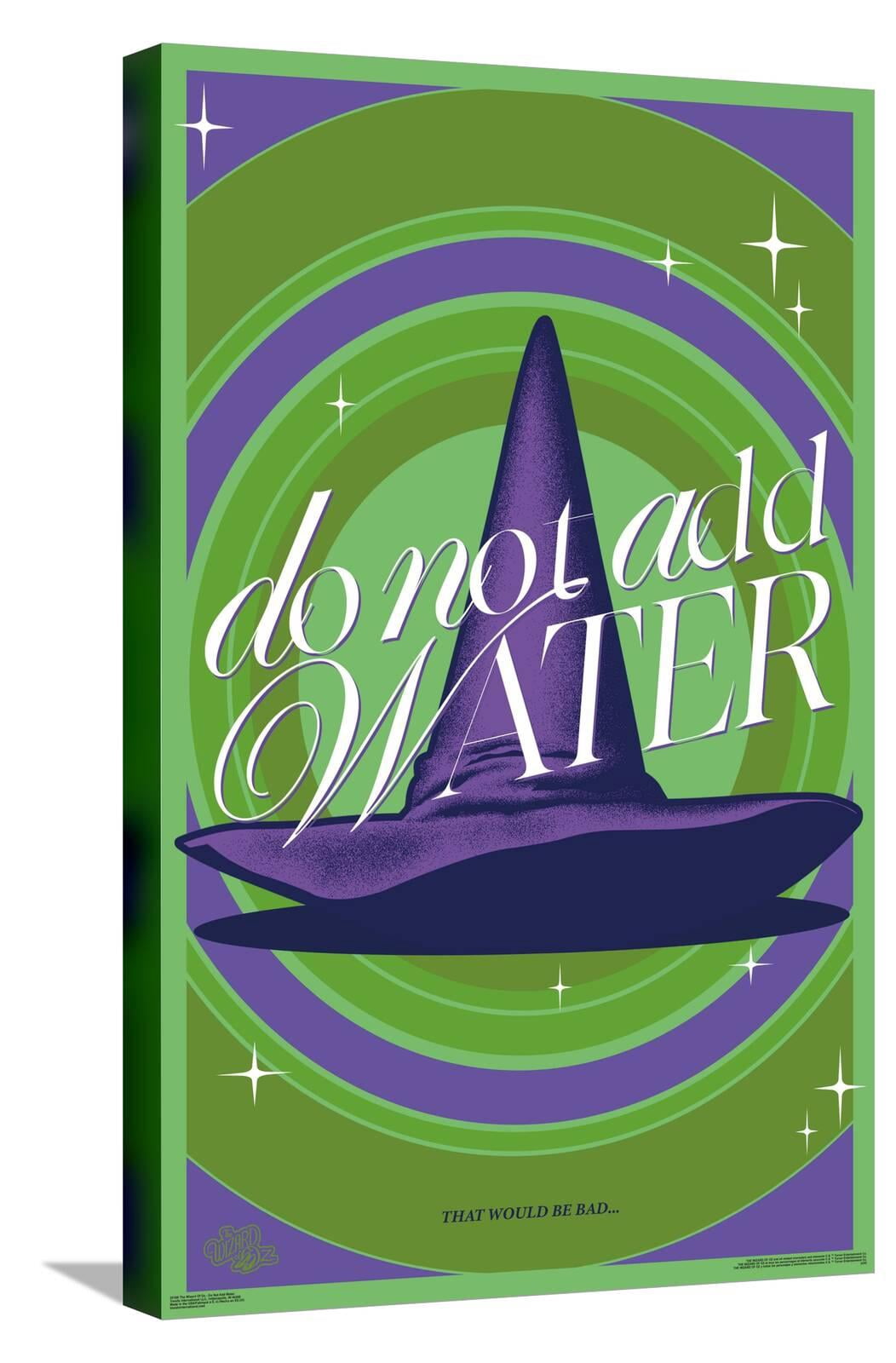 The Wizard Of Oz - Do Not Add Water Canvas Wall Poster, 14.725" x 22. ...