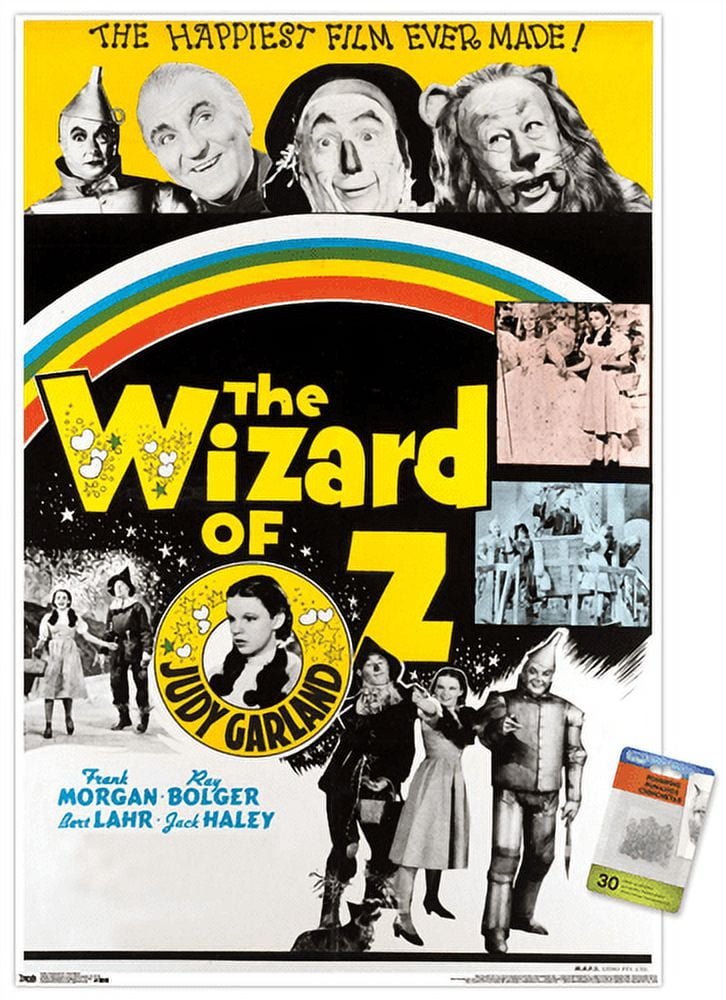 The Wizard Of Oz - One Sheet Wall Poster with Push Pins, 22.375" x 34 ...