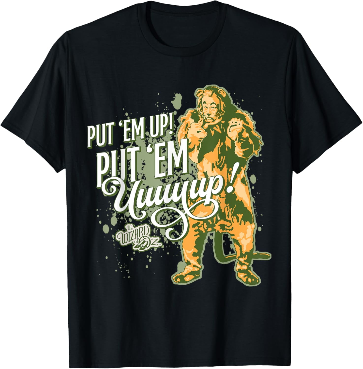 The Wizard Of Oz - The Cowardly Lion Put Em Up T-Shirt - Walmart.com