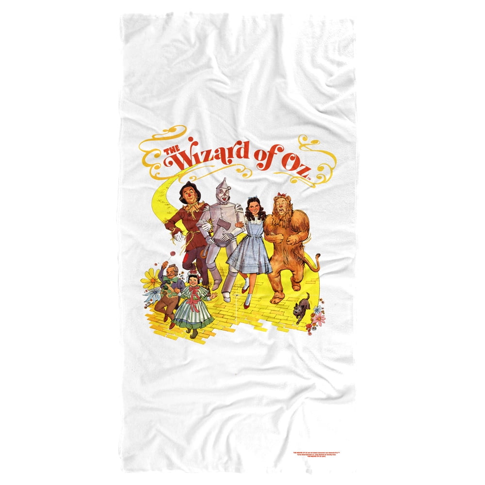The Wizard of Oz Beach Towel, 30"x60", Classic Yellow Brick Road Beach ...