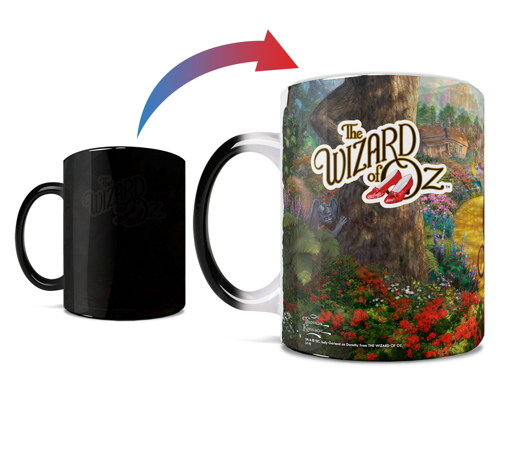 The Wizard of Oz (Follow the Yellow Brick Road - Thomas Kinkade Studios Studios) Morphing Mugs ...