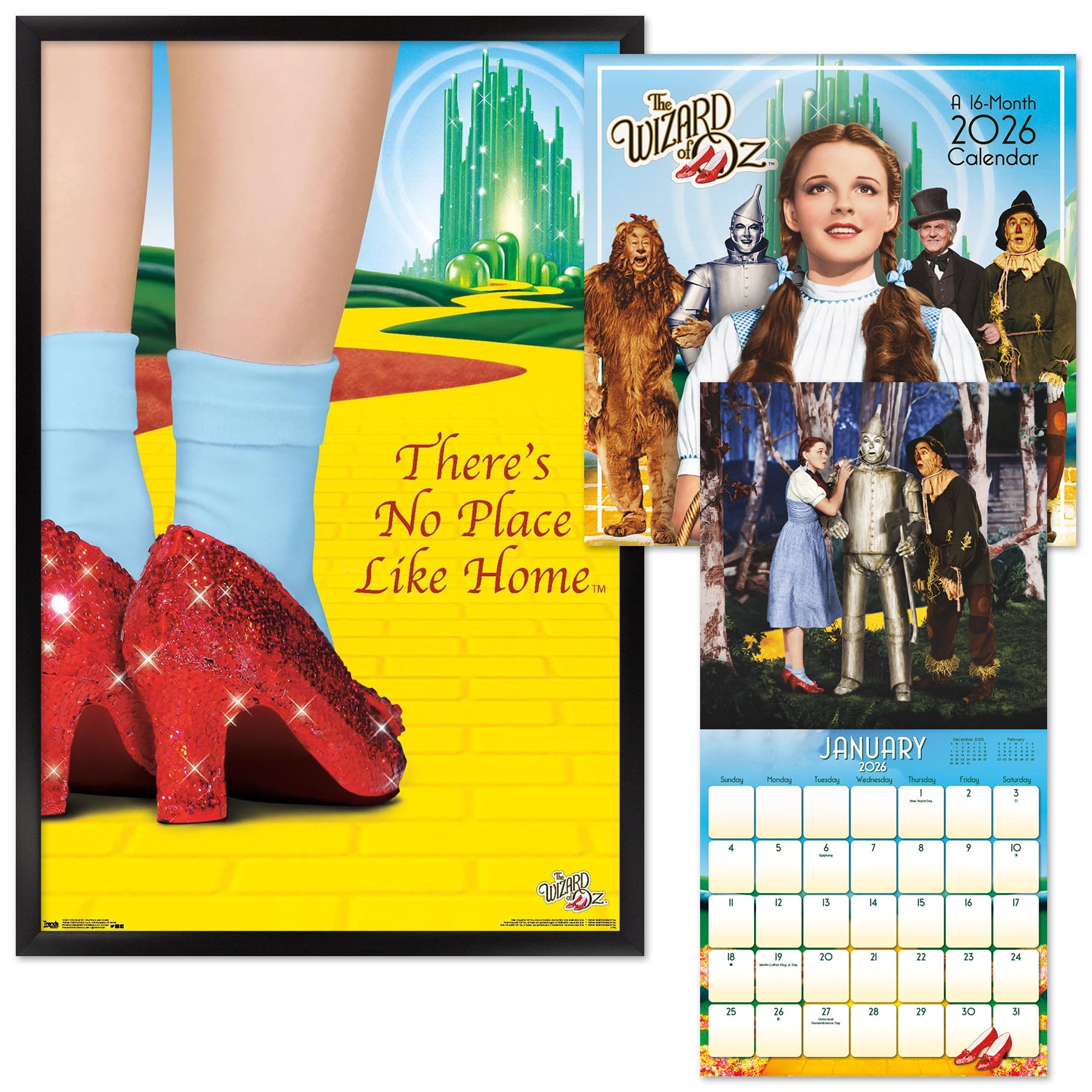 The Wizard of Oz Framed Poster and 2025 Calendar - Walmart.com