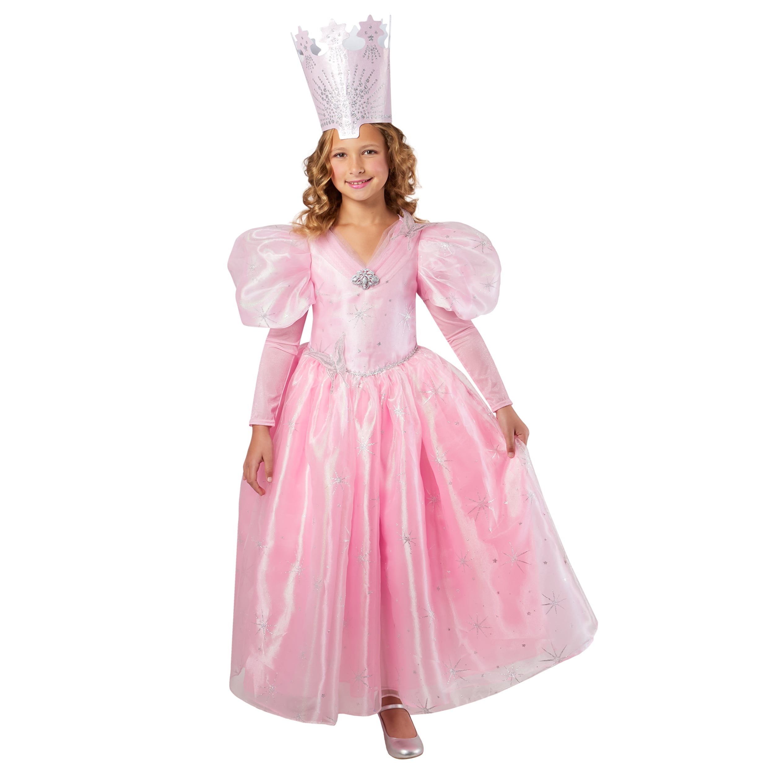 The Wizard of Oz Glinda Deluxe Costume for Kids by Rubies, Girls Medium ...