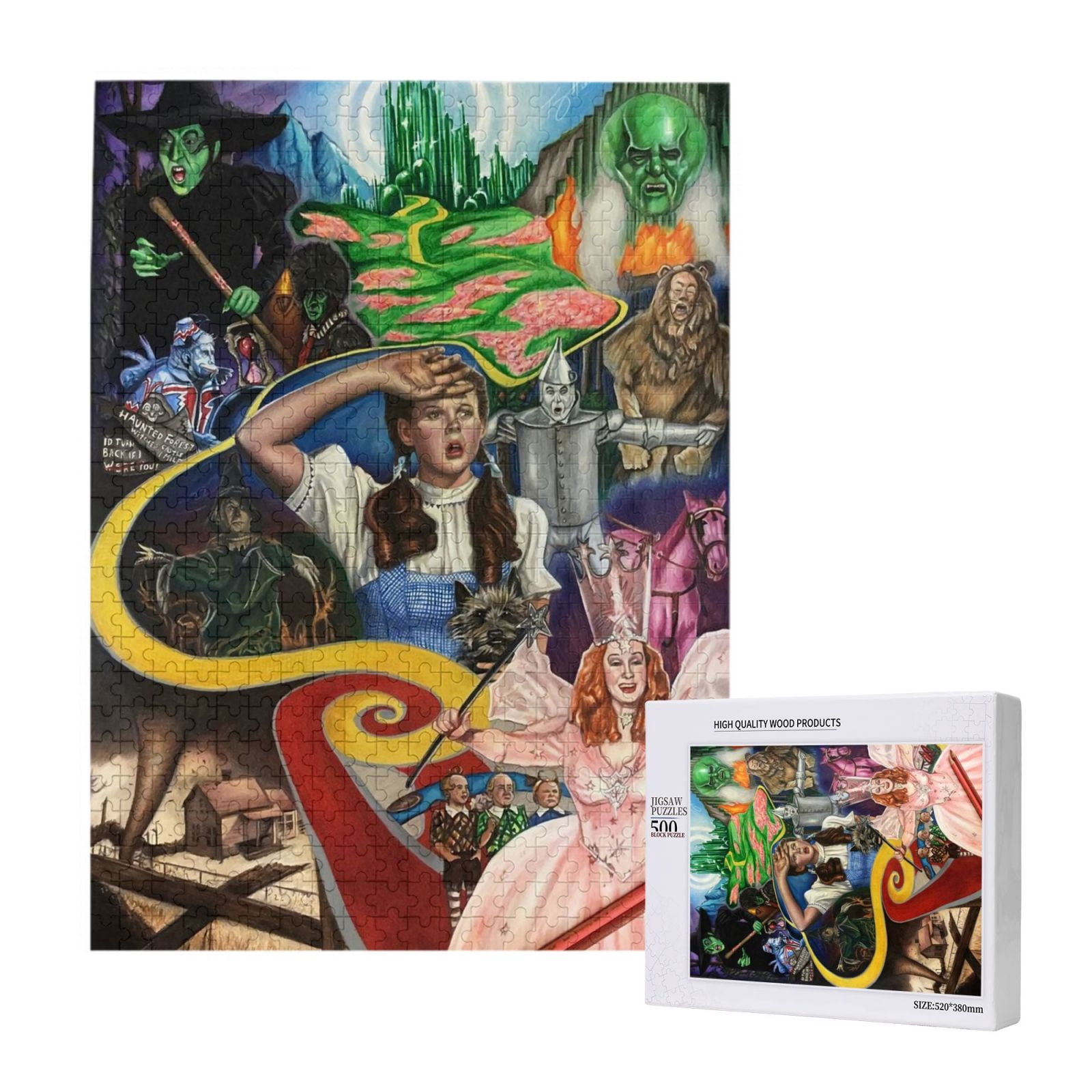 The Wizard of Oz Jigsaw Puzzle Interactive Brain Teaser Board Game for ...