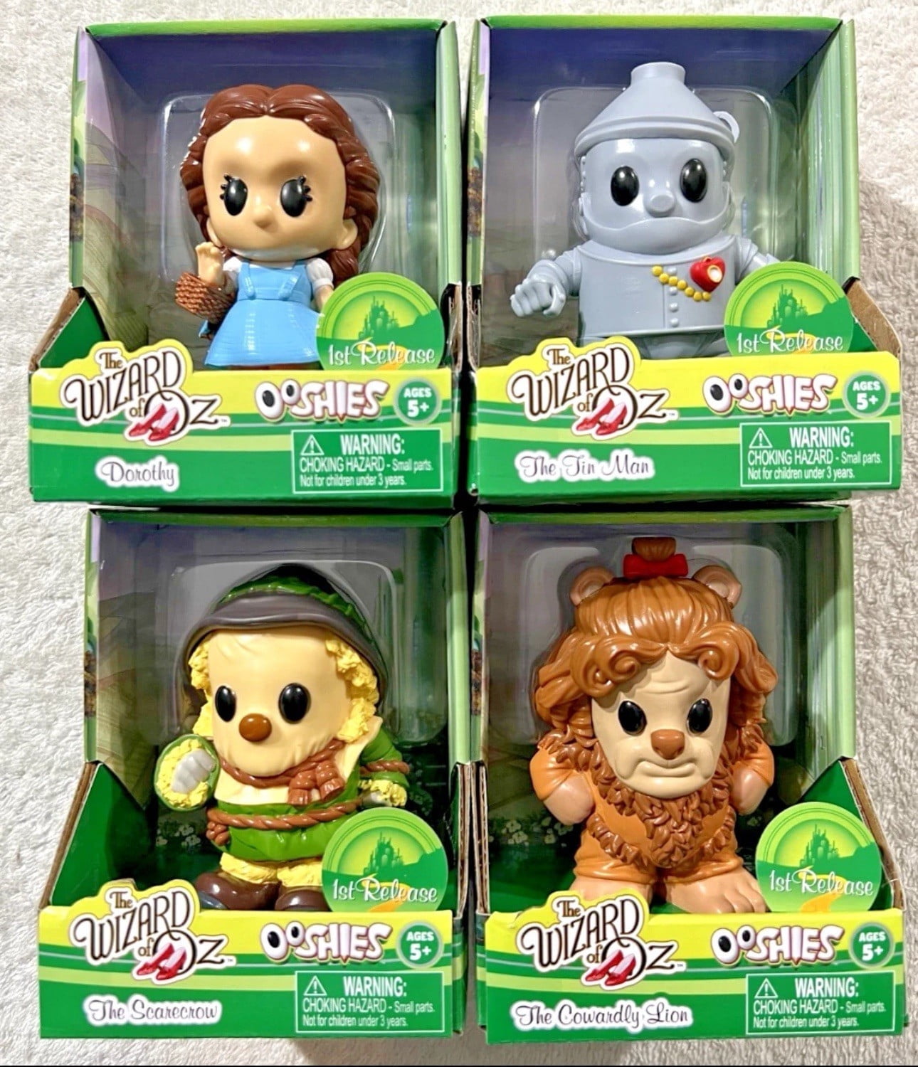 The Wizard of Oz OOSHIES Collectable Figures Set of 4 Dorothy Tin Man ...