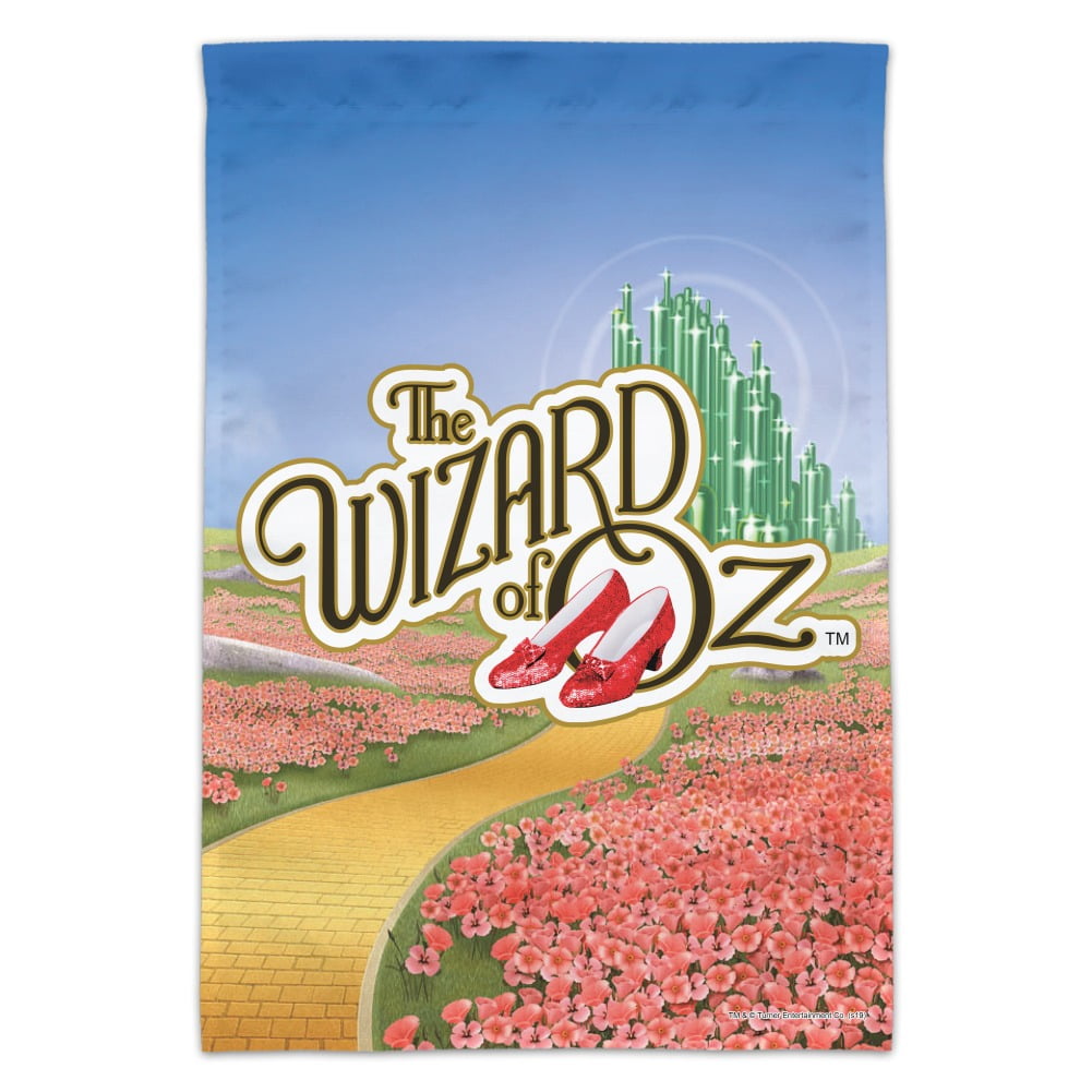The Wizard of Oz Ruby Slippers Logo Garden Yard Flag - Walmart.com
