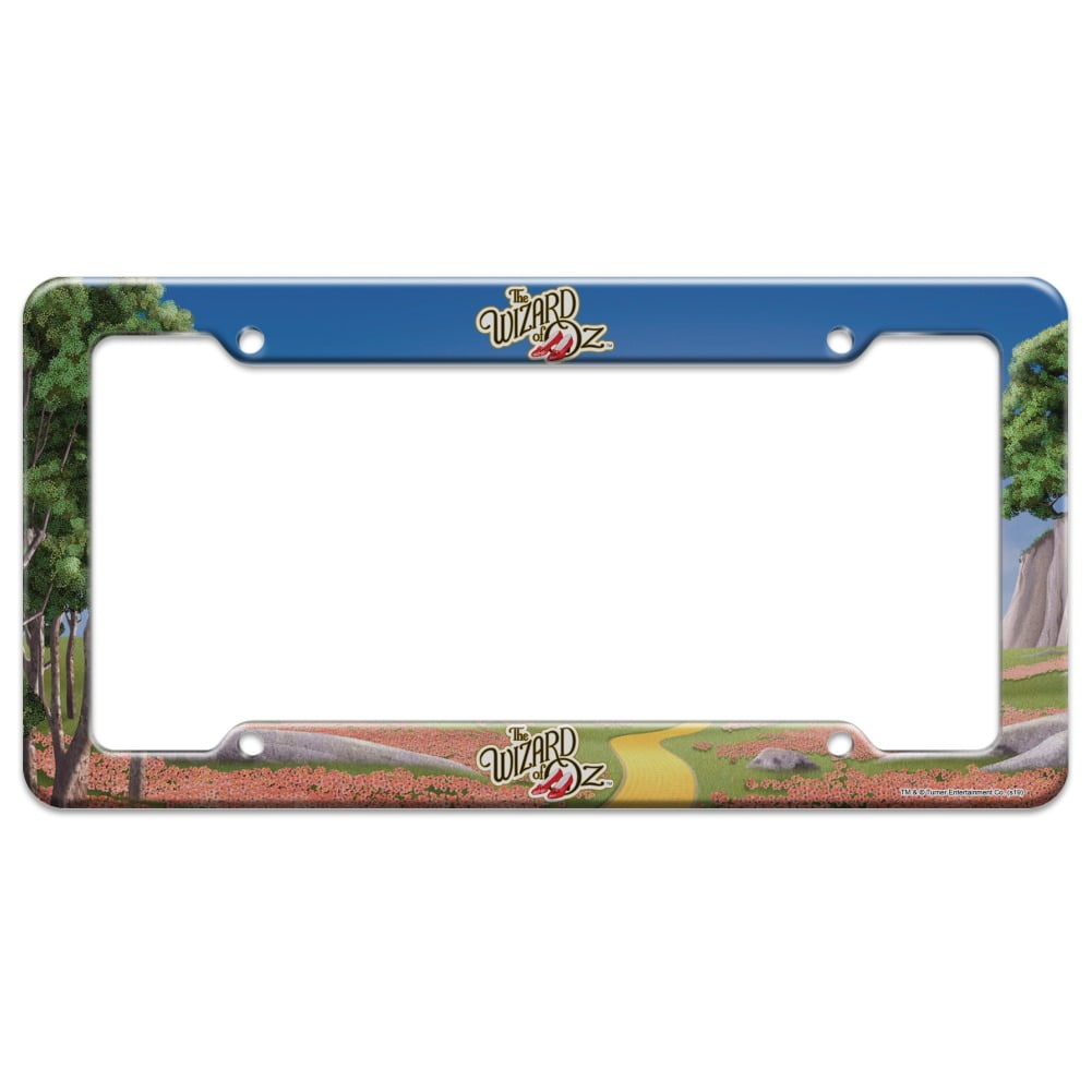 The Wizard of Oz Ruby Slippers Logo License Plate Tag Frame - Walmart.com