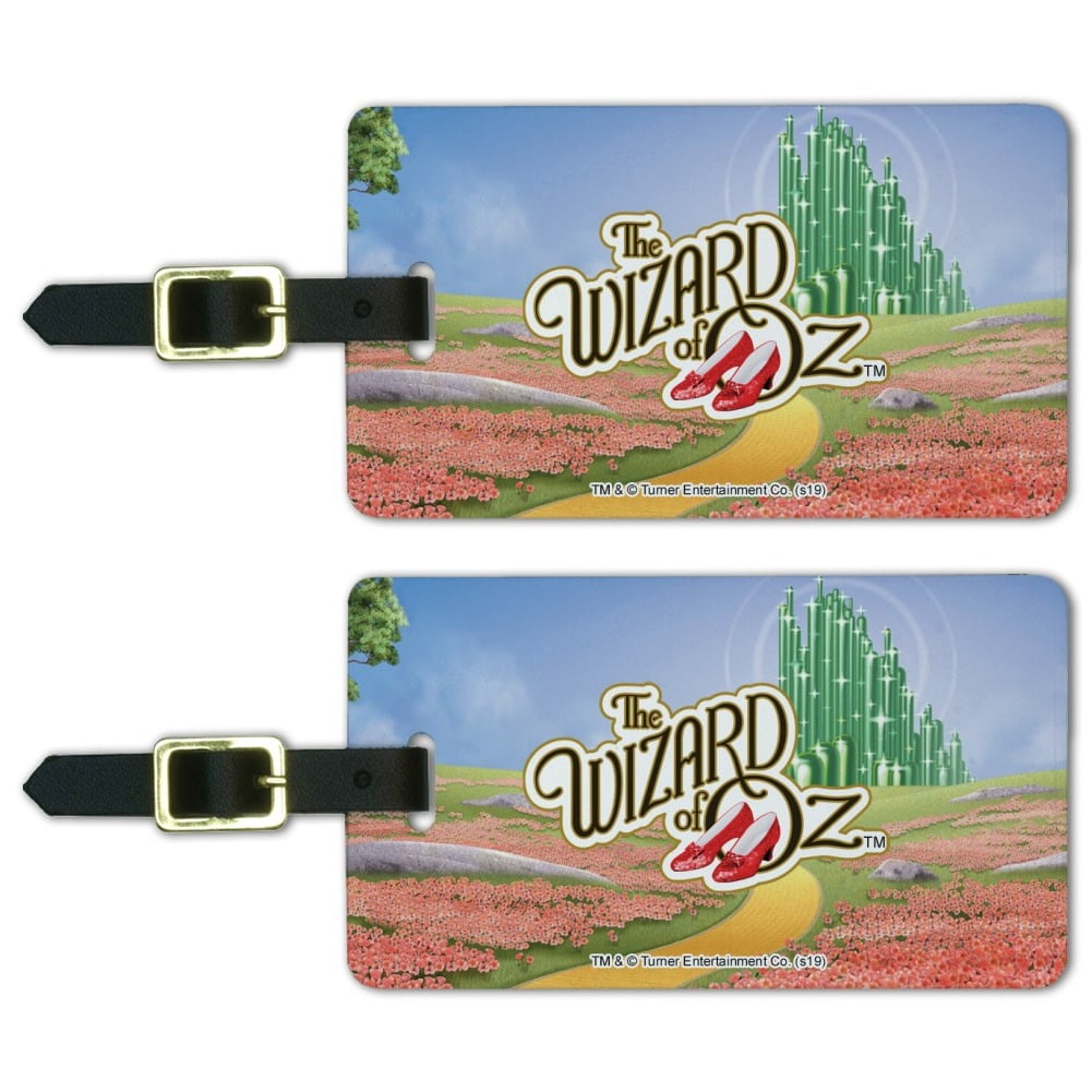 The Wizard of Oz Ruby Slippers Logo Luggage ID Tags Suitcase Carry-On ...