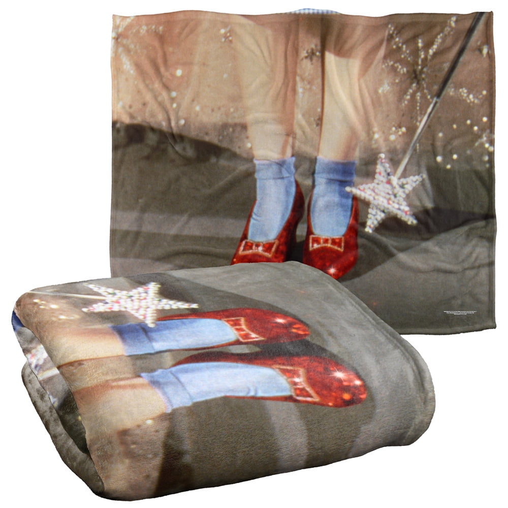 The Wizard of Oz Ruby Slippers Scene Silky Touch Super Soft Throw ...