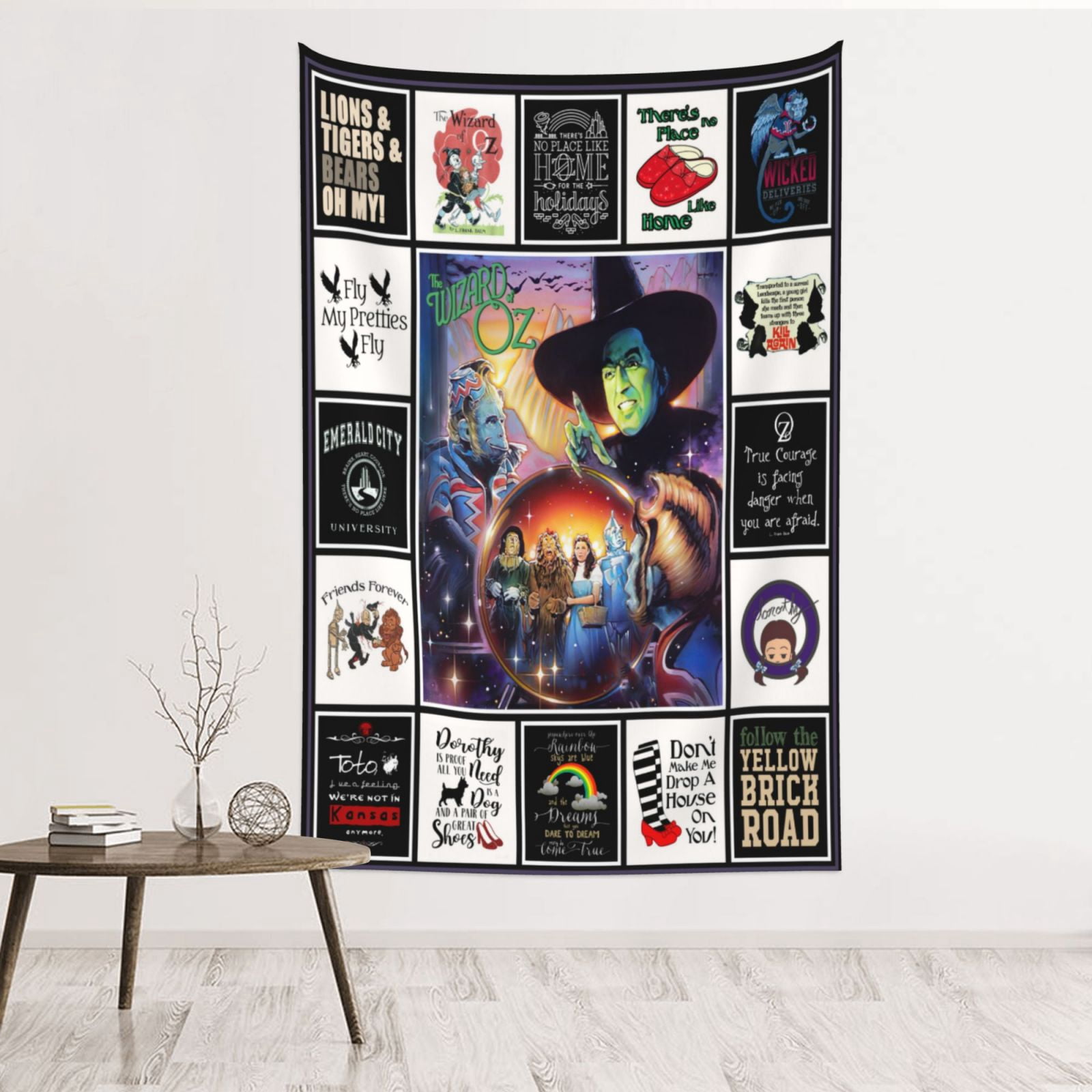 The Wizard of Oz Tapestry 60"x40" Wall Art Front Home Decor for Bedroom ...