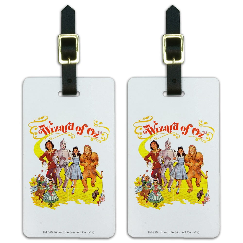 The Wizard of Oz Yellow Brick Road Luggage ID Tags Suitcase Carry-On ...