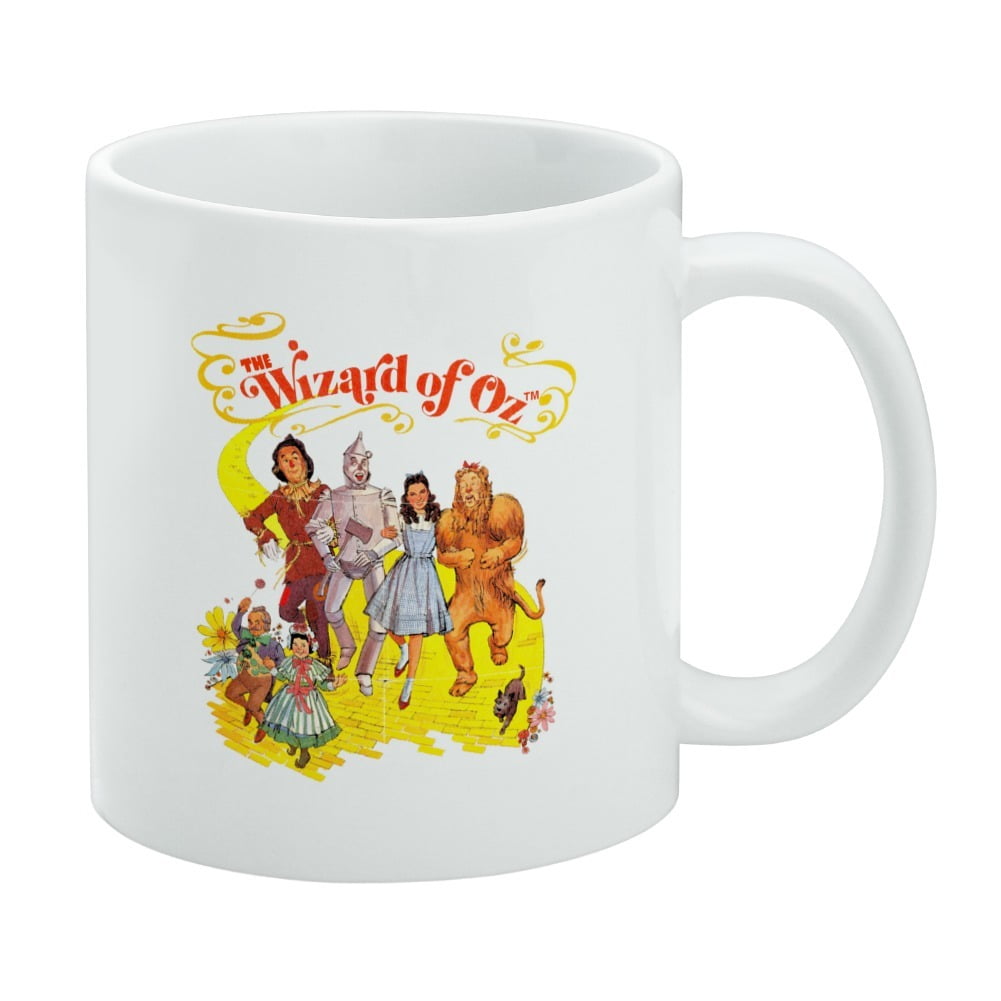 Wizard of Oz Coffee Mug - Yellow Brick Road Design, White, 11 oz ...