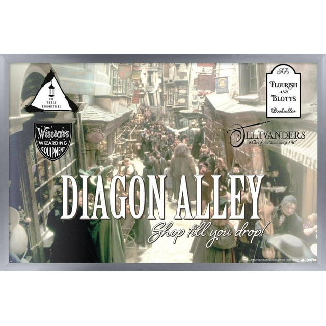 The Wizarding World: Harry Potter - Diagon Alley Shops Wall Poster, 14. ...