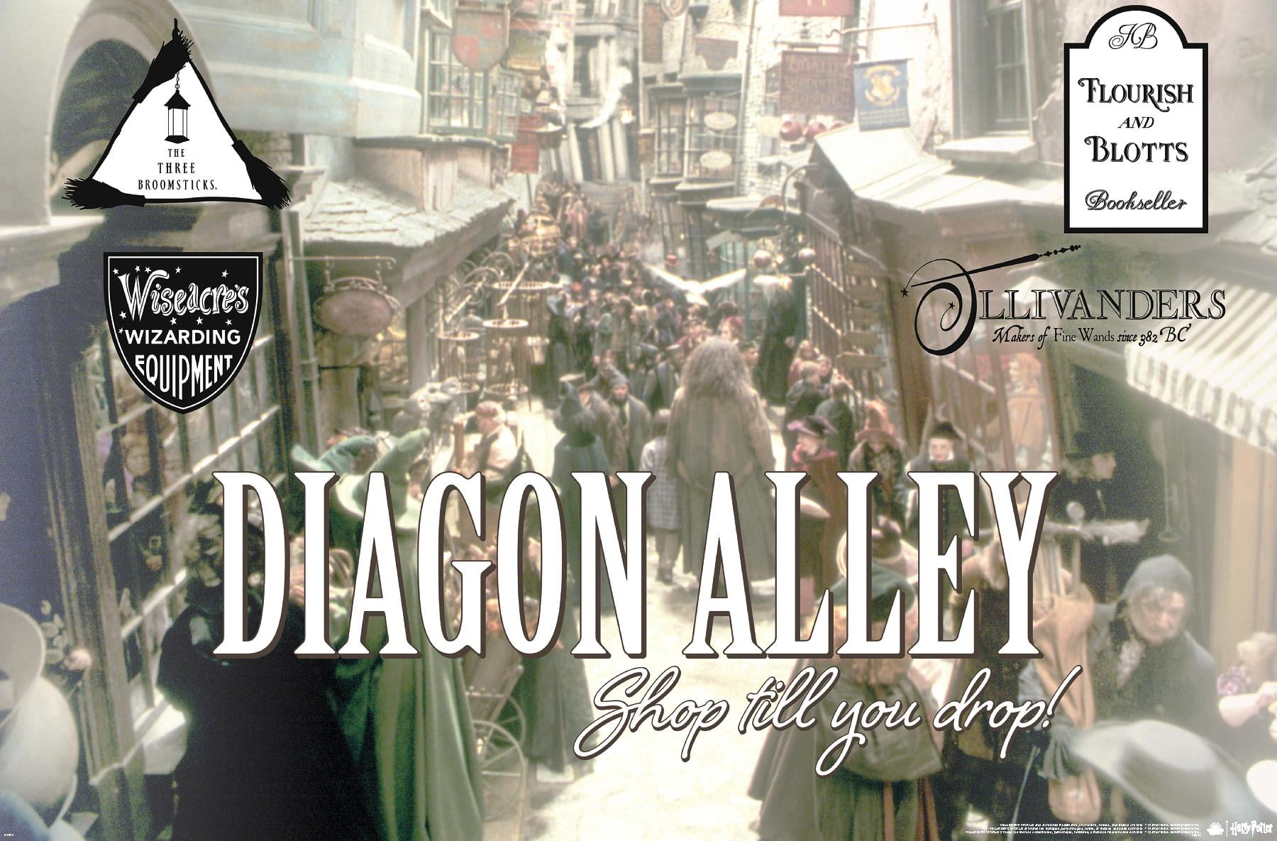 The Wizarding World: Harry Potter - Diagon Alley Shops Wall Poster, 22. ...