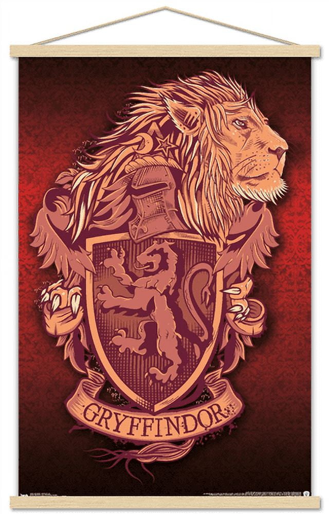 The Wizarding World: Harry Potter - Gryffindor Lion Crest Wall Poster ...