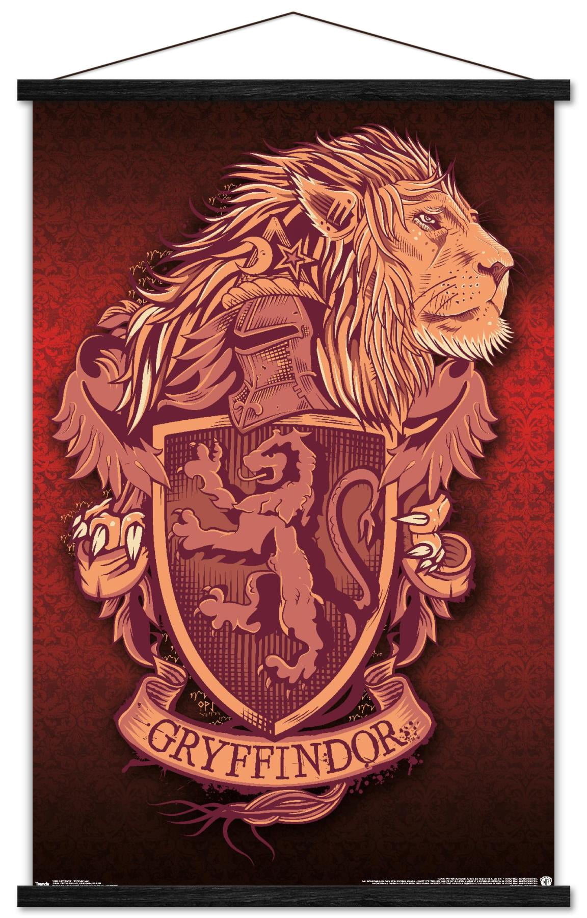 The Wizarding World: Harry Potter - Gryffindor Lion Crest Wall Poster ...