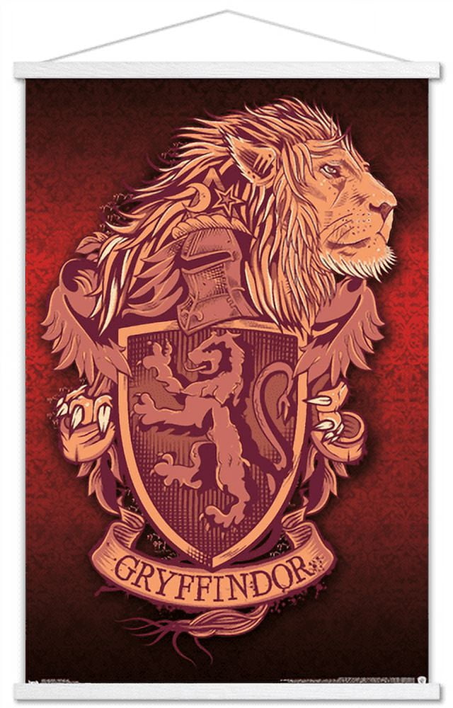 The Wizarding World: Harry Potter - Gryffindor Lion Crest Wall Poster ...