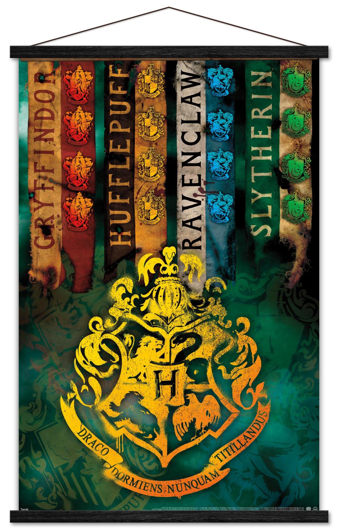 The Wizarding World: Harry Potter - House Crests Wall Poster with ...