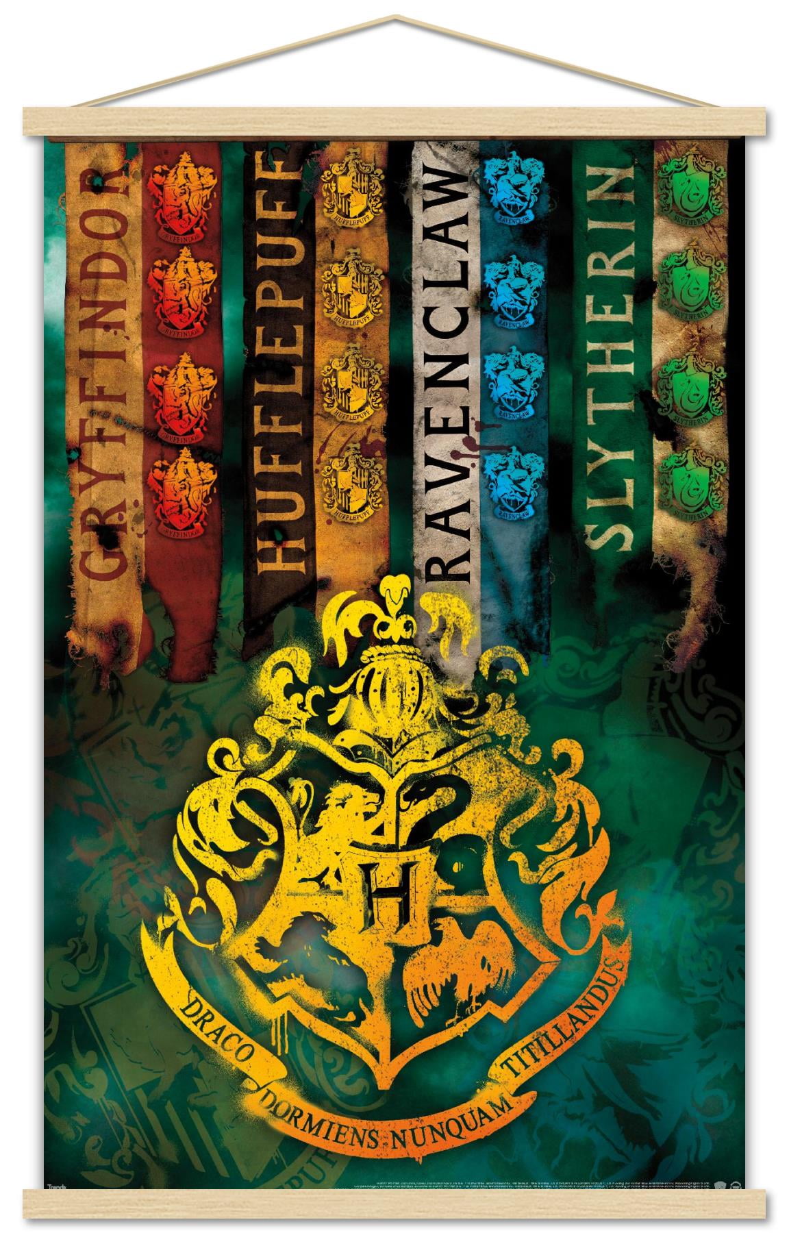 The Wizarding World: Harry Potter - House Crests Wall Poster with ...