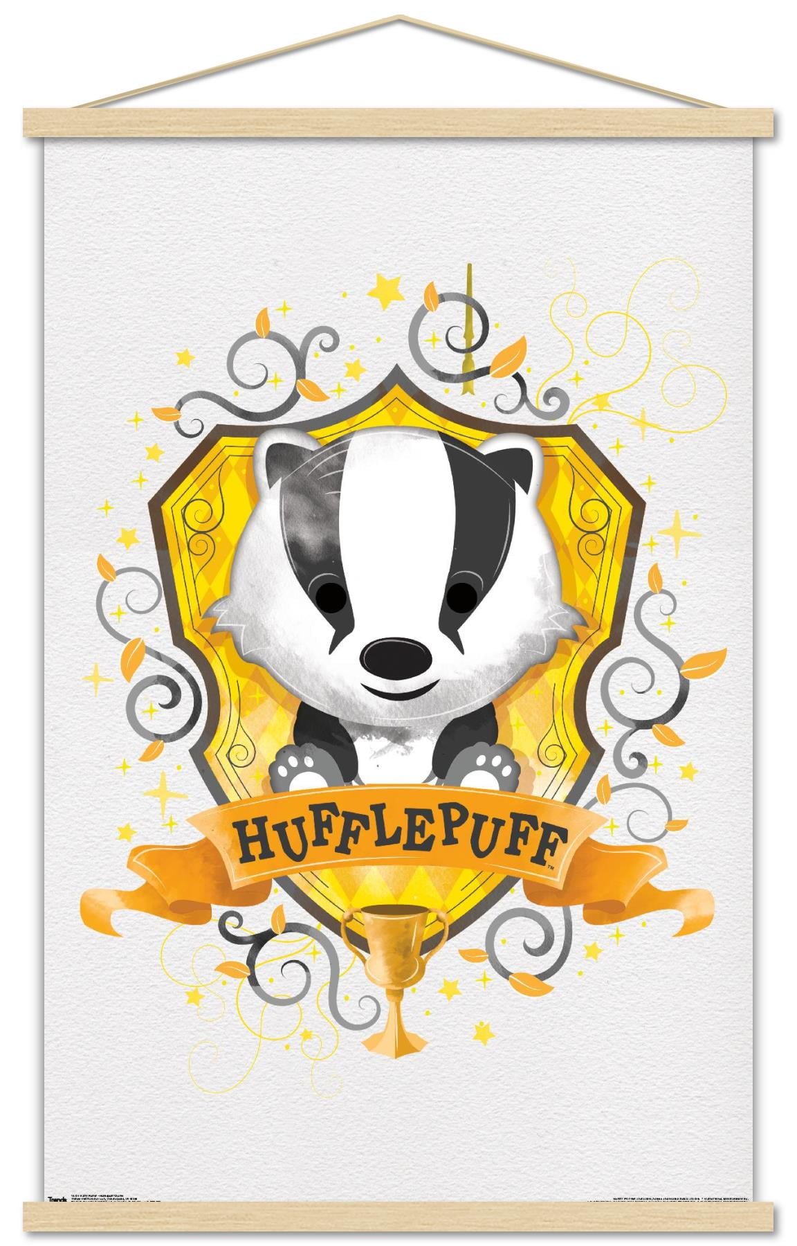 The Wizarding World: Harry Potter - Hufflepuff Charm Wall Poster with ...