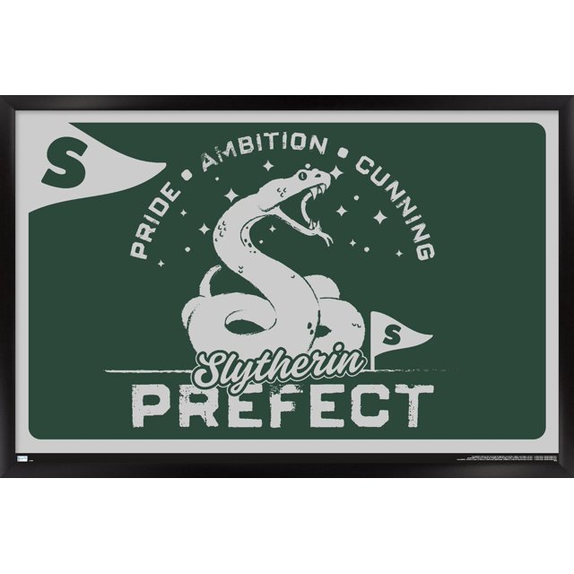 The Wizarding World: Harry Potter - Slytherin Clubhouse Crest Wall Poster, 14.725" x 22.375 ...