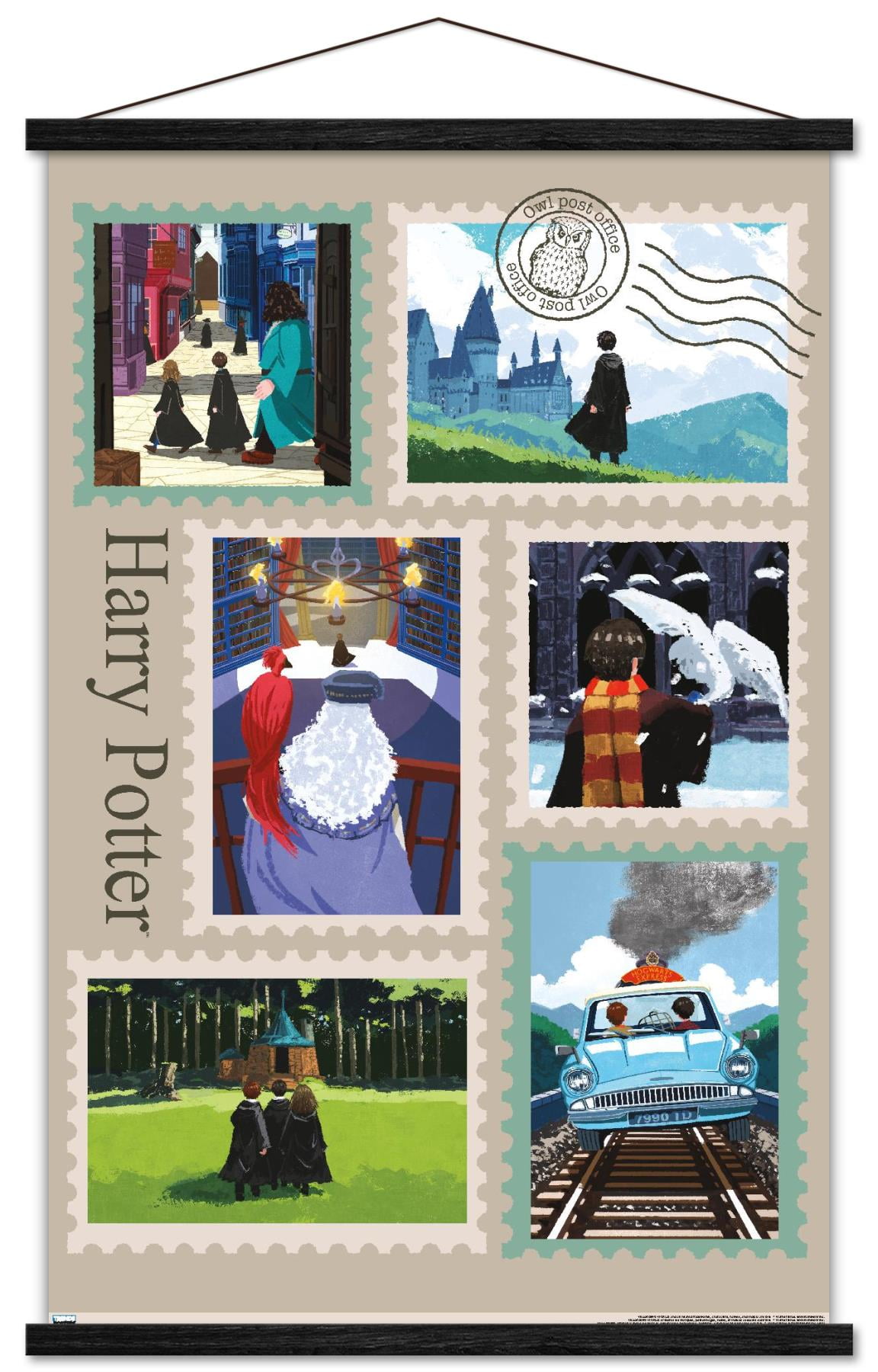 The Wizarding World: Harry Potter - Stamps Collage Wall Poster with ...