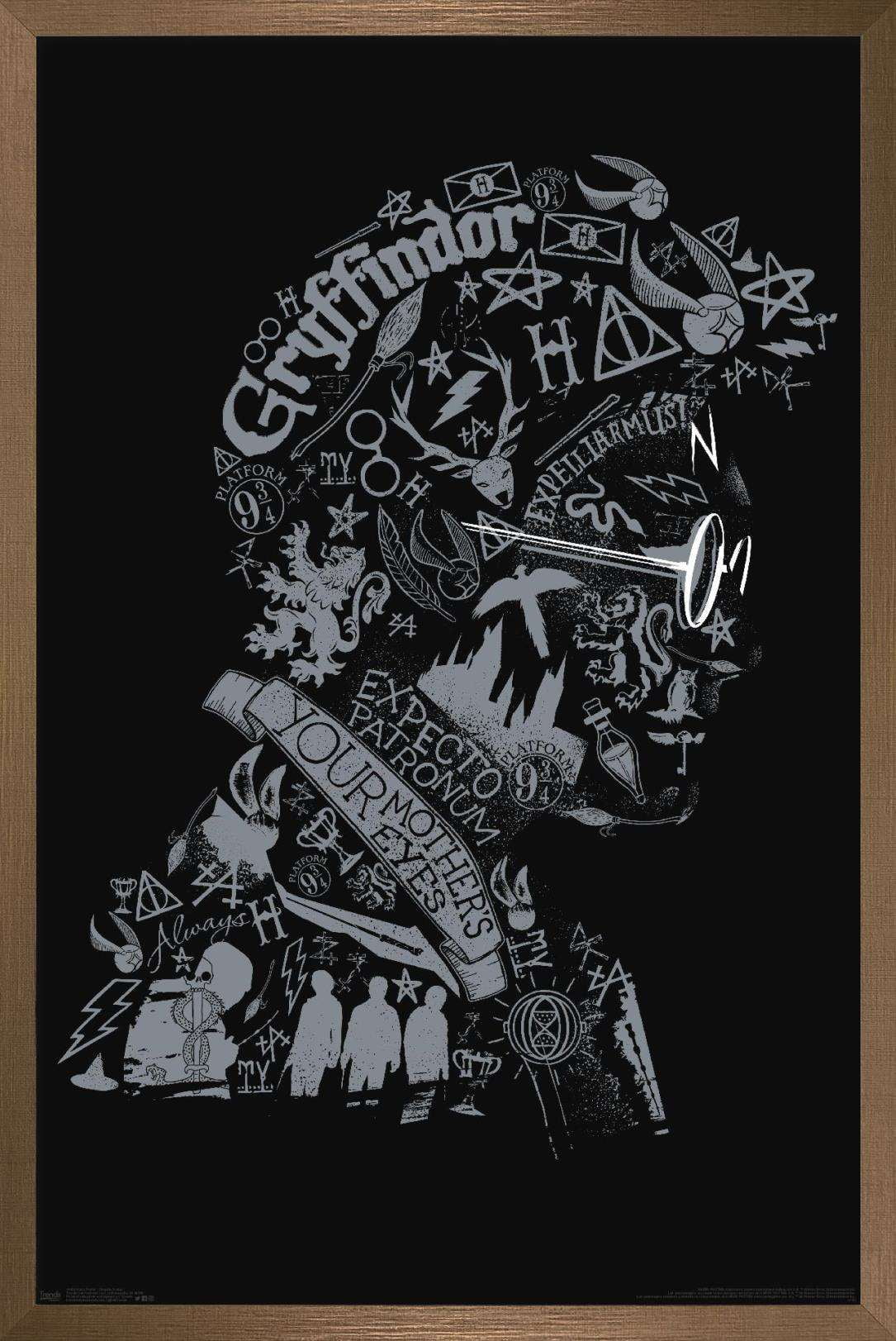 The Wizarding World: Harry Potter - Text Graphic of Harry Potter Wall ...
