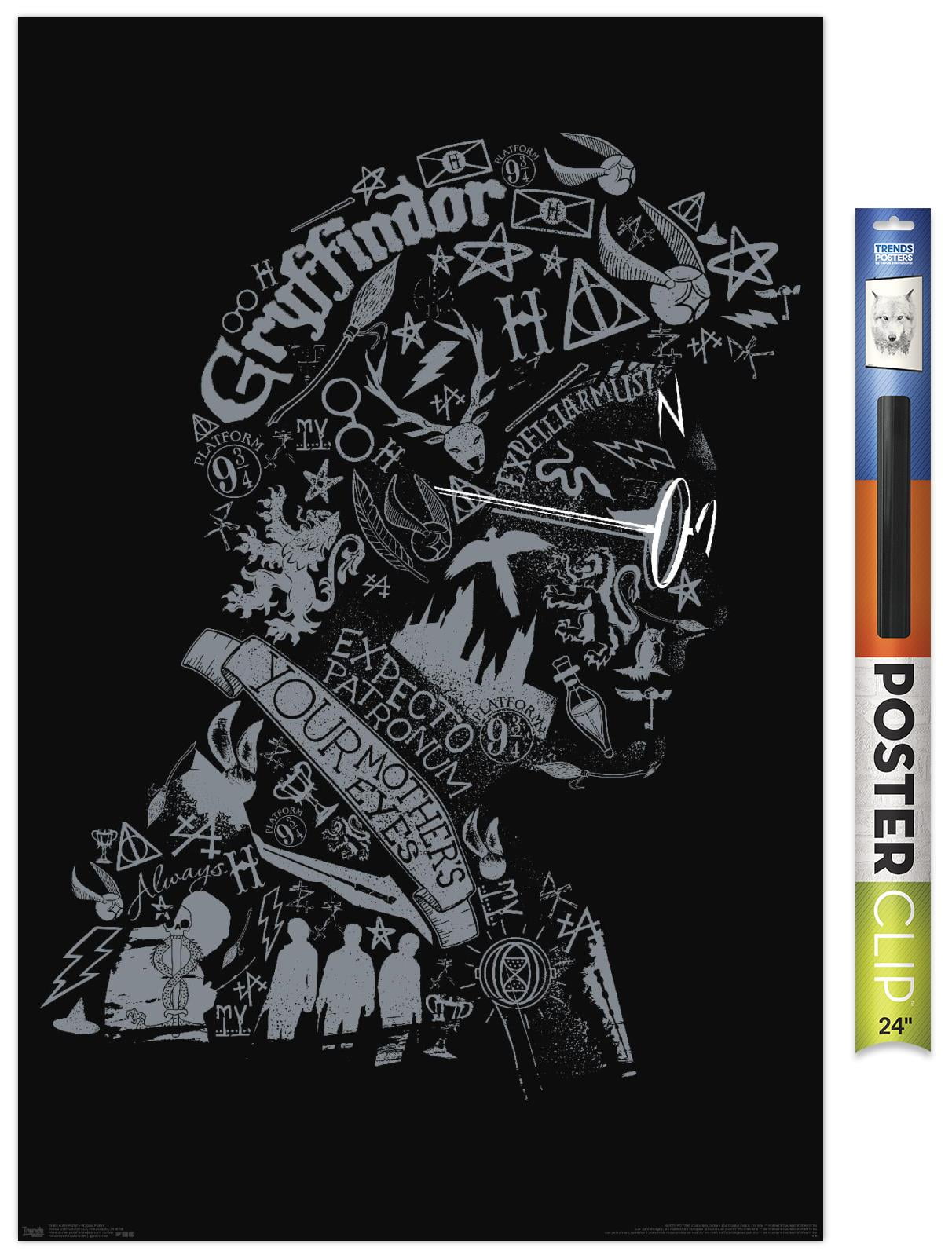 The Wizarding World: Harry Potter - Text Graphic of Harry Potter Wall ...