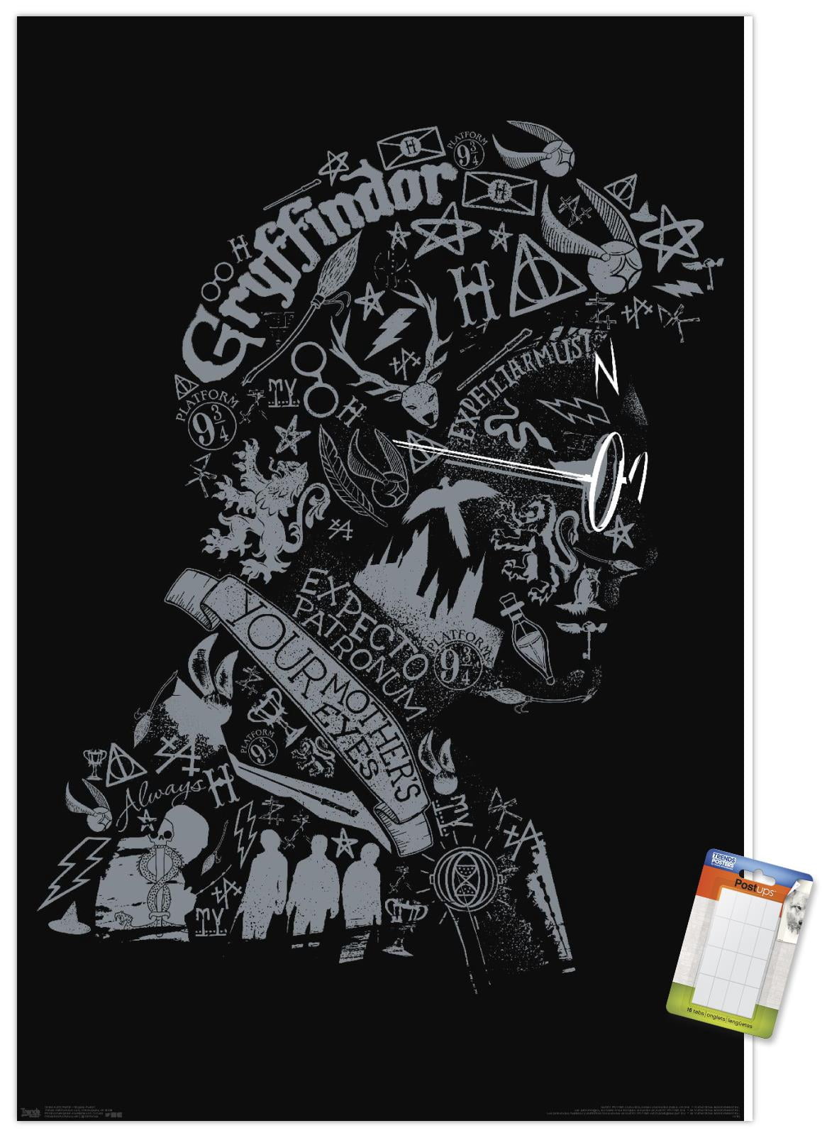 The Wizarding World: Harry Potter - Text Graphic of Harry Potter Wall ...