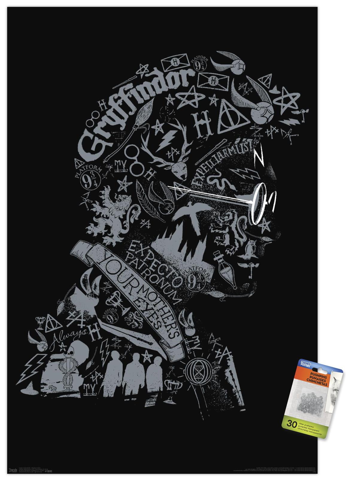 The Wizarding World: Harry Potter - Text Graphic of Harry Potter Wall ...