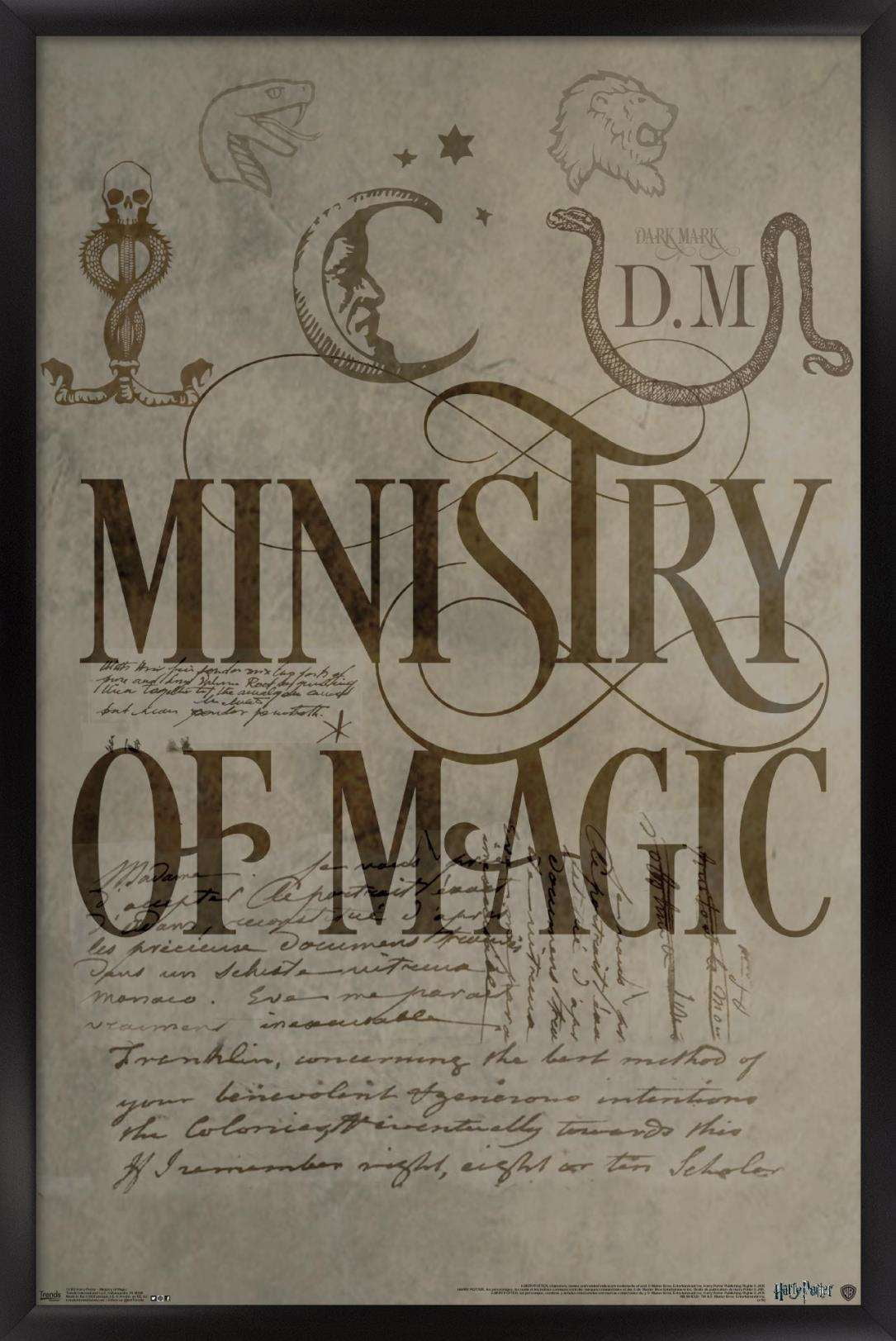 The Wizarding World: Harry Potter - The Ministry of Magic Wall Poster ...
