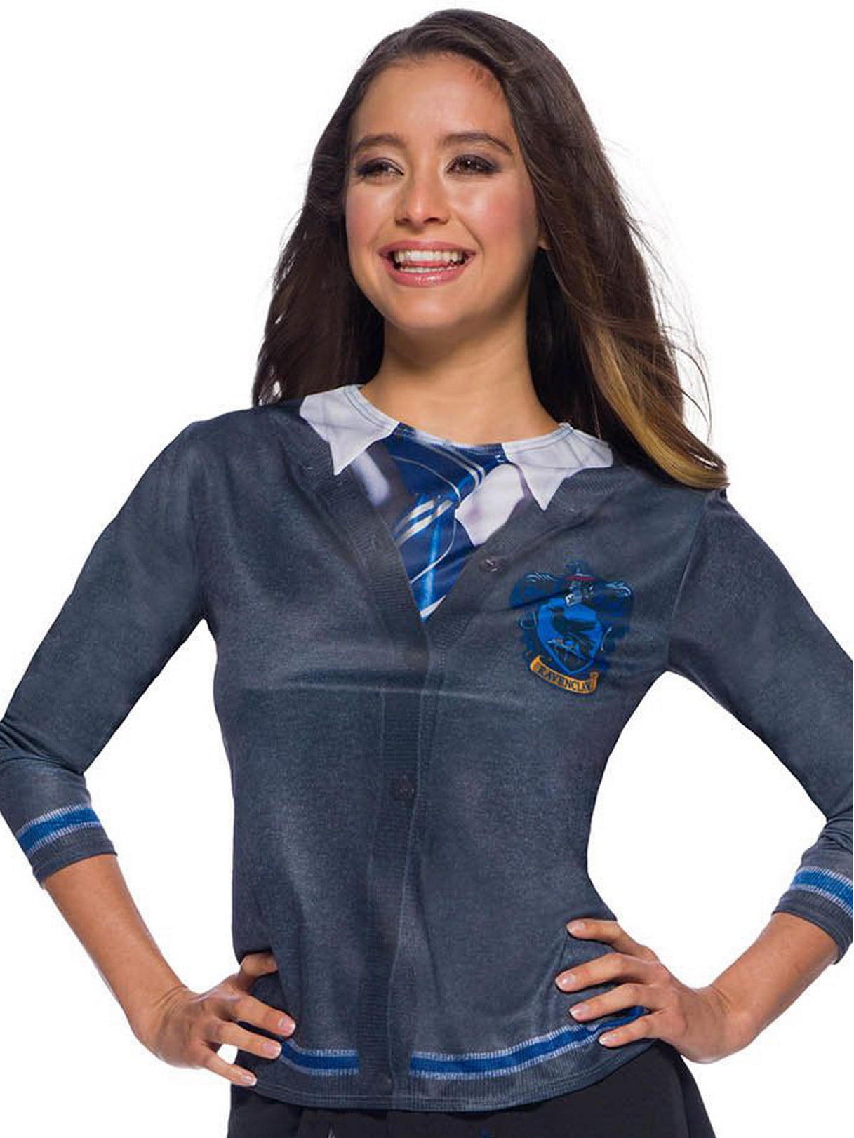 The Wizarding World Of Harry Potter Adult Ravenclaw Halloween Costume Top Walmart