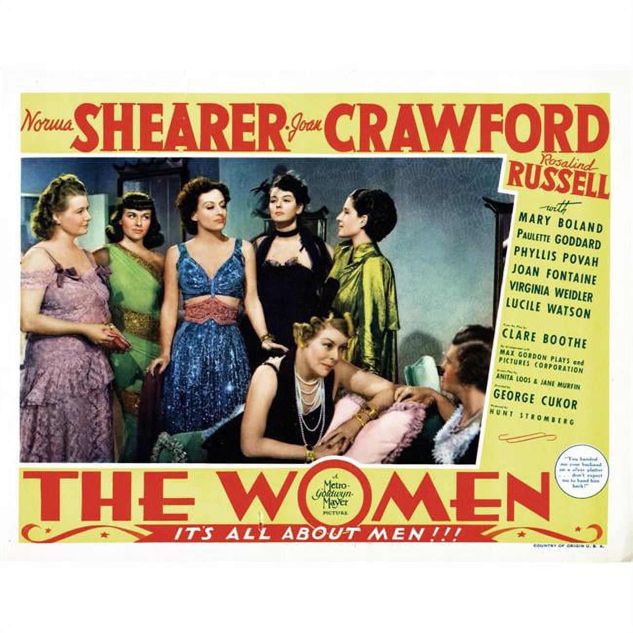 The Women From Left Phyllis Povah Paulette Goddard Joan Crawford