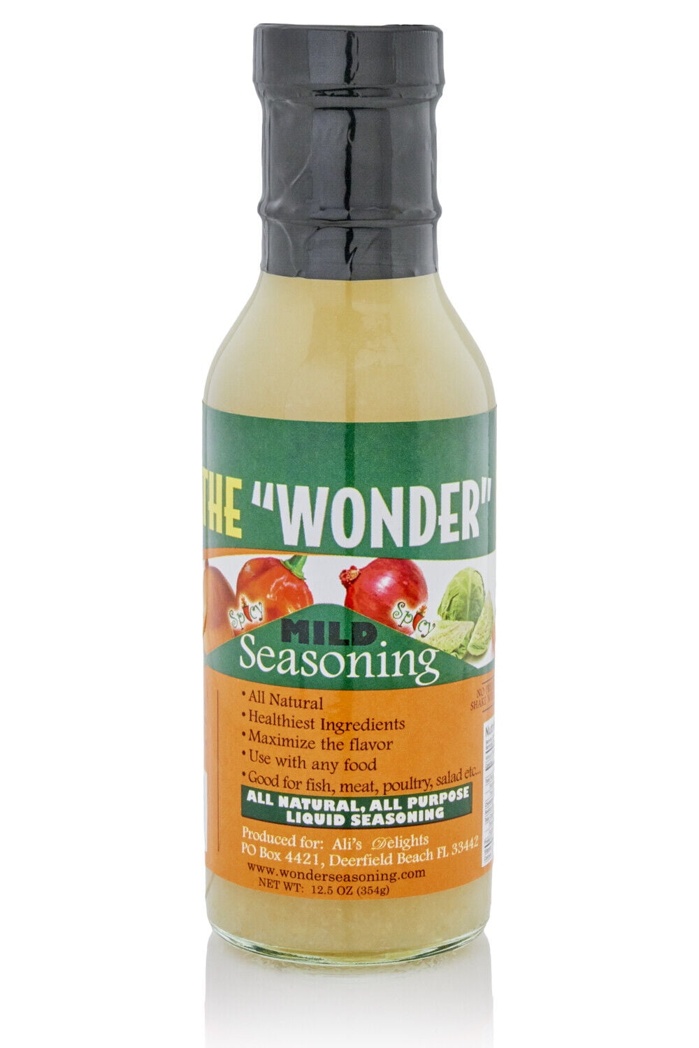 The Wonder Seasoning, All-Natural, All Purpose, Hot & Spicy Liquid ...