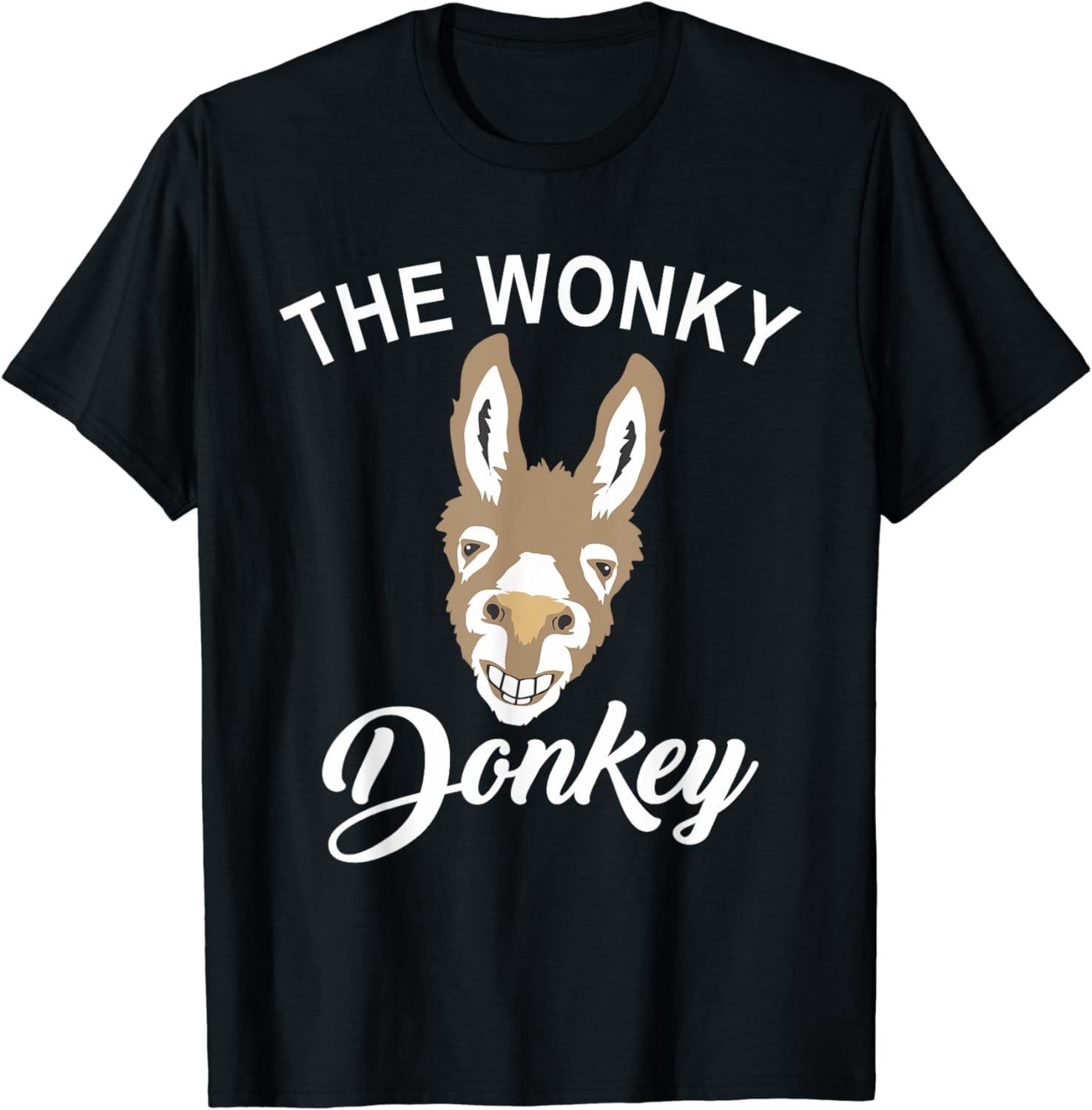 The Wonky Donkey Funny Donkey Lover Farm Animal T-Shirt - Walmart.com
