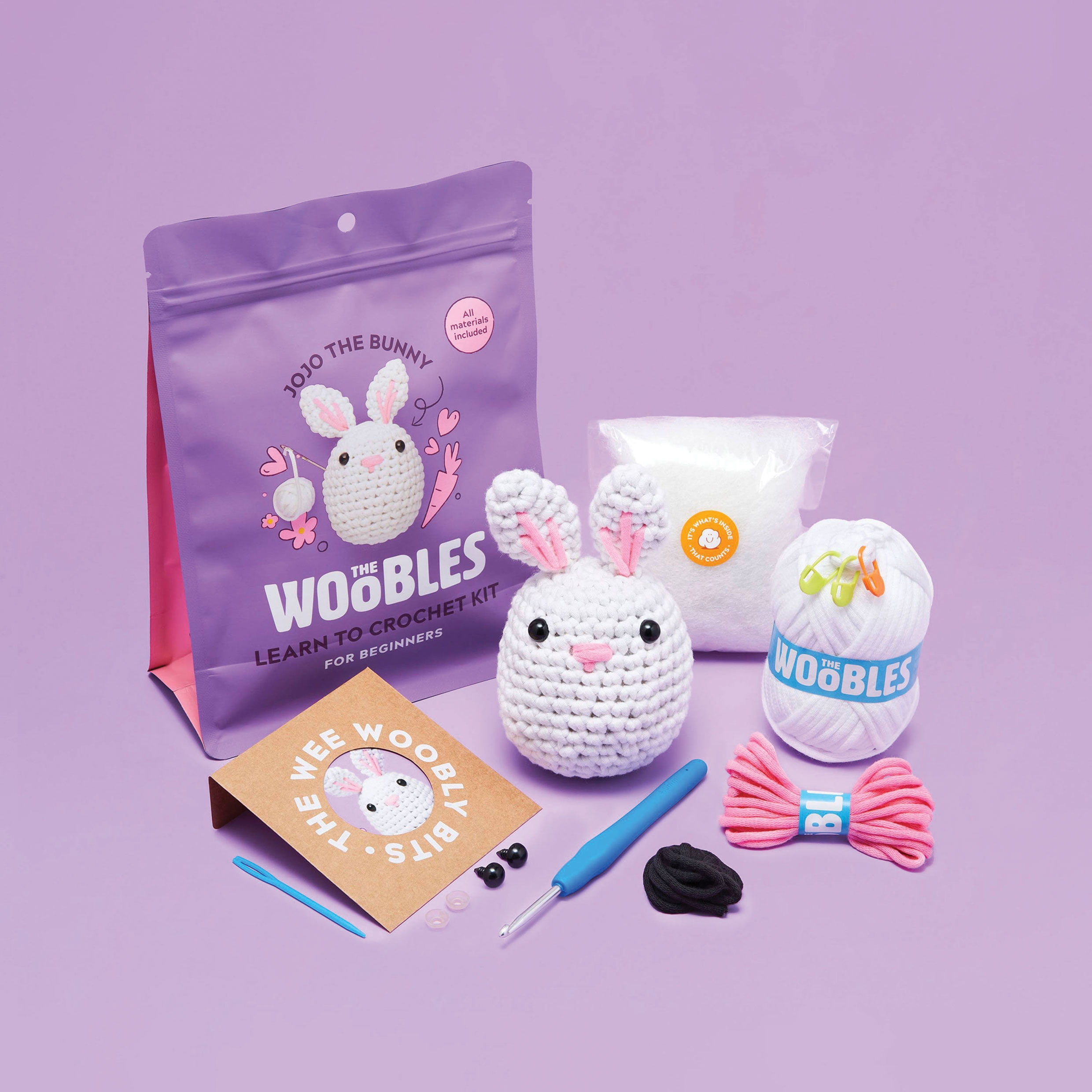 Woobles Easy Starter DIY Crochet Kits for Kids, Teens and Beginners ...