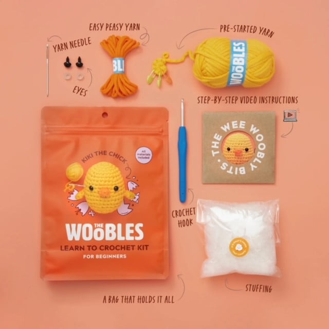 The Woobles Beginner Crochet Amigurumi Kits - Chick - Walmart.com