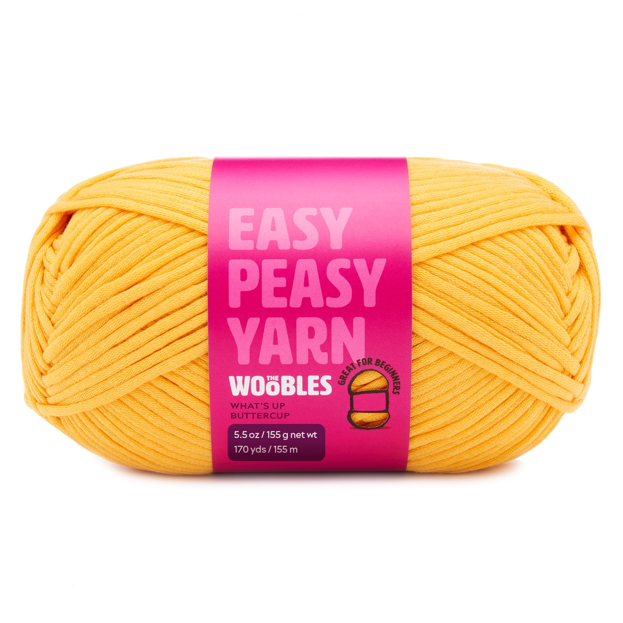 The Woobles Easy Peasy Yarn™ What's Up Buttercup (Yellow) - Walmart.com