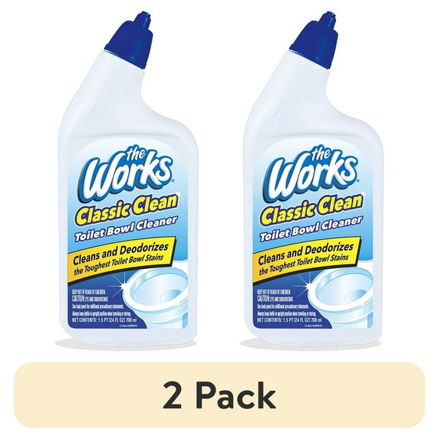 (2 pack) The Works Classic Clean Liquid Toilet Bowl Cleaner 24 floz ...