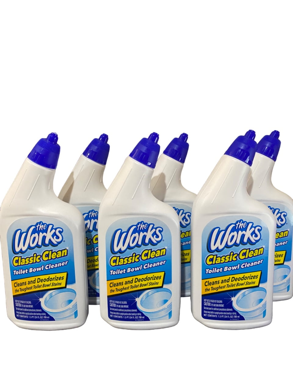 The Works Disinfectant Toilet Bowl Cleaner, 24 Fl. Oz. ( 6 Pack ...