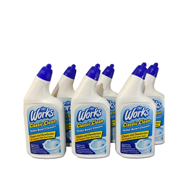 The Works Disinfectant Toilet Bowl Cleaner, 24 Fl. Oz. ( 6 Pack ...