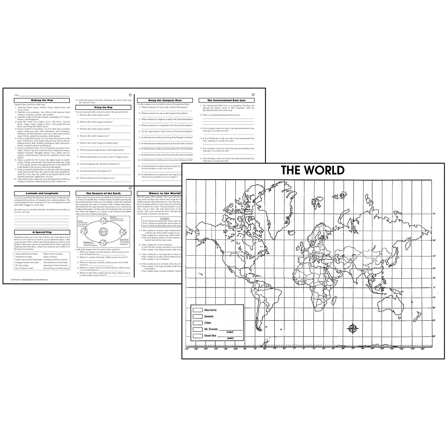 The World Activity Poster Set, 17" x 22", Pack of 30 - Walmart.com