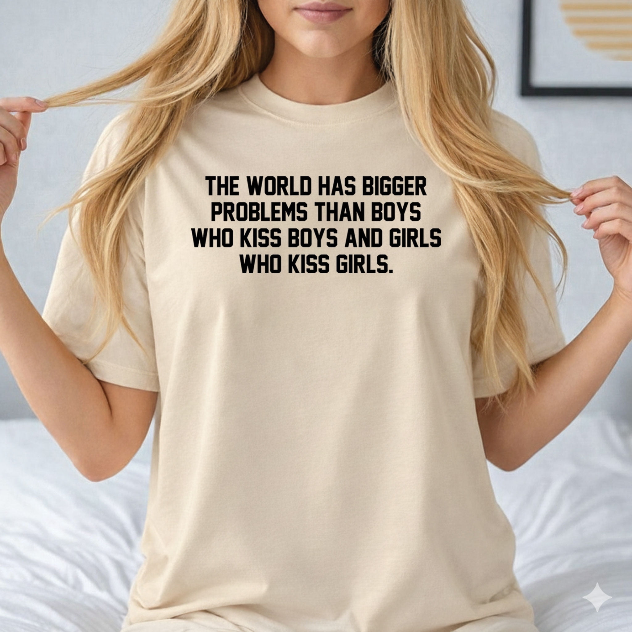 The World Has Bigger Problems Than Boys Who Kiss Boys T-Shirt ...
