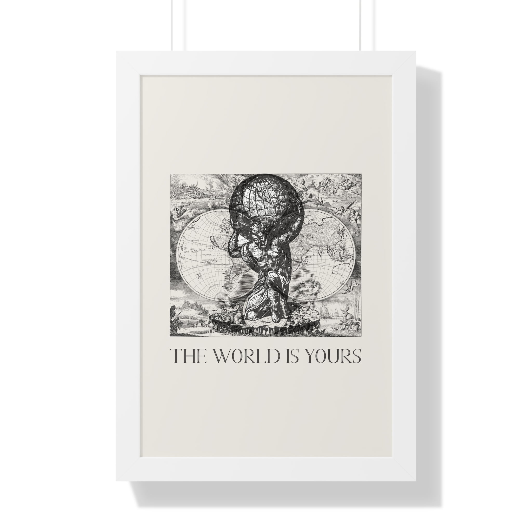 The World Is Yours IV | World Map Print with Frame - Walmart.com