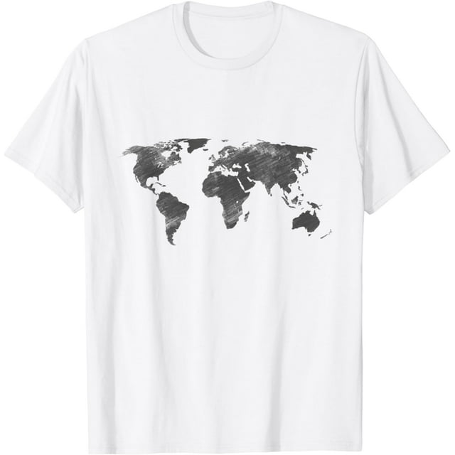The World Map Earth Day Planet World Maps T-Shirt - Walmart.com