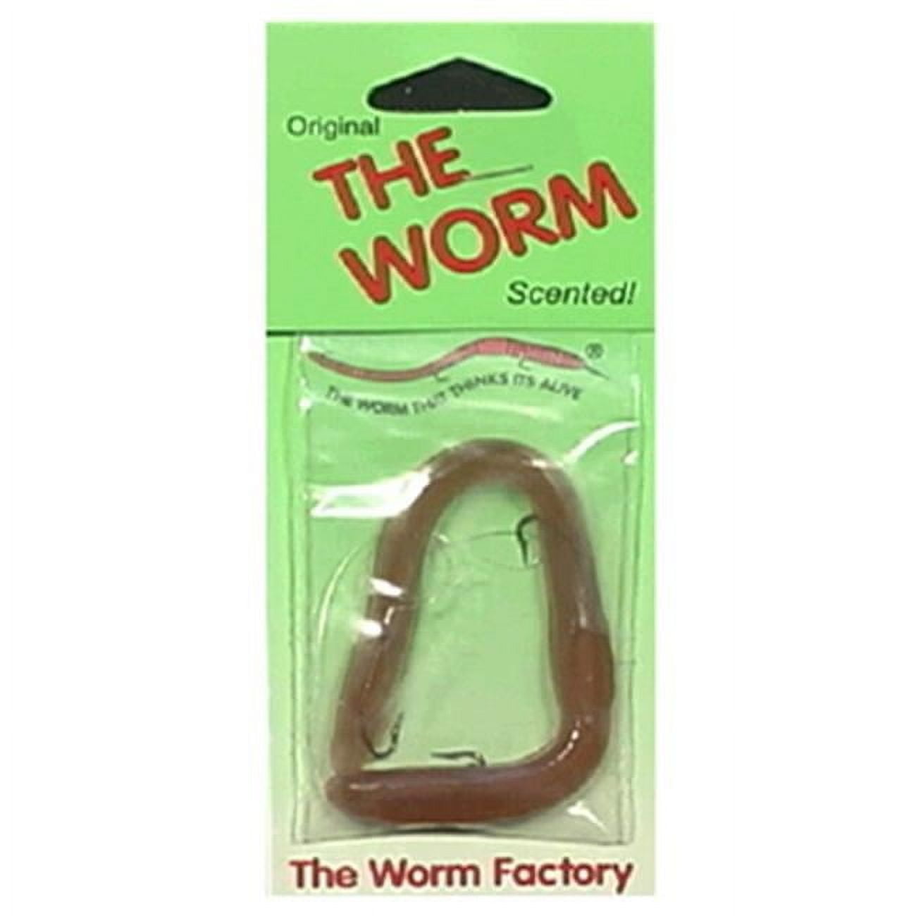 The Worm 6REG-119 6" Plastic Custom, Natural Worm Fishing Lure ...
